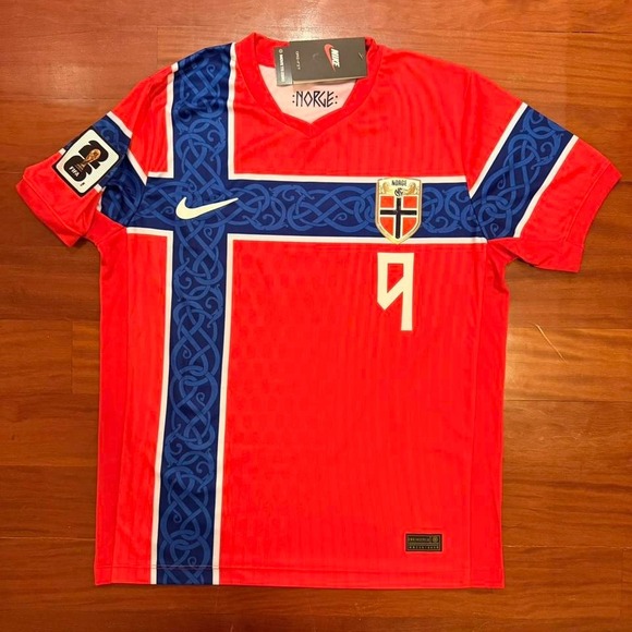 adidas | Shirts | Erling Haaland 9 Norway Home 226 World Cup With Fifa ...